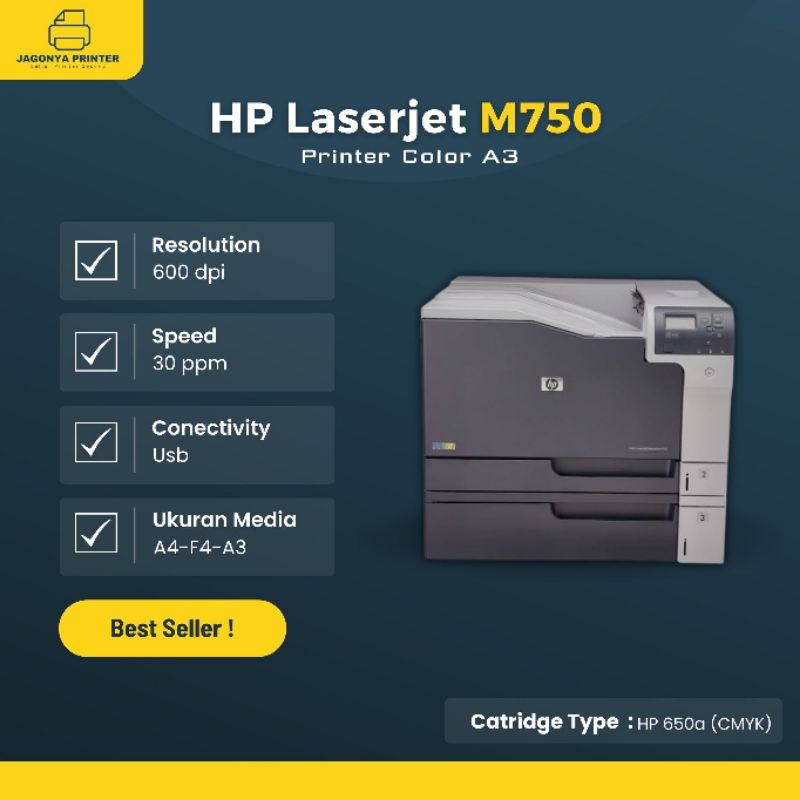 Jual Printer Hp Laserjet Enterprise M750 Printer Warna A3 | Shopee ...