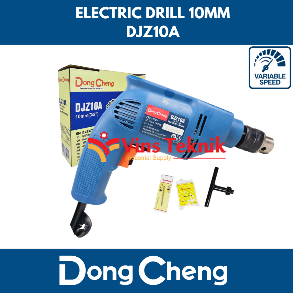 Jual Mesin Bor Tangan 10mm DJZ10A DONGCHENG DJZ10 A Drill Driver | Shopee Indonesia