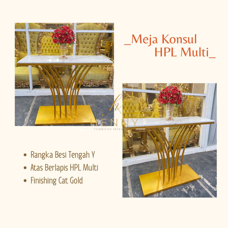 Jual Henny Furniture Meja Konsul Serbaguna HPL Multi Rangka Y | Shopee ...