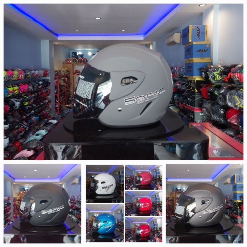Jual HELM MAZ SONIC SOLID | Shopee Indonesia