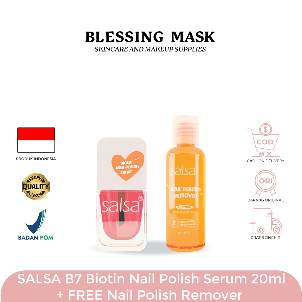 Jual SALSA B7 Biotin Nail Polish Serum - Serum Vitamin Kuku Rusak Rapuh ...