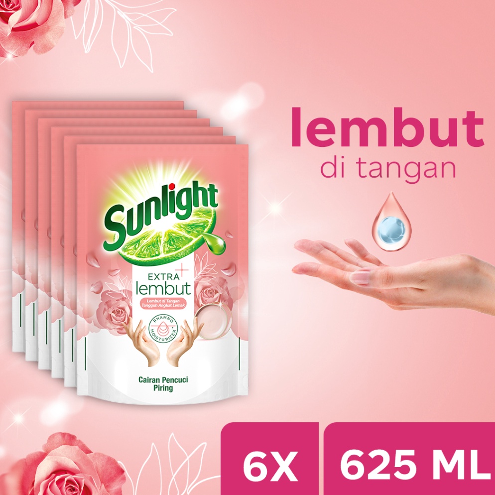 Jual Harga Spesial Sunlight Extra Lembut Sabun Cuci Piring 625ml (Paket ...
