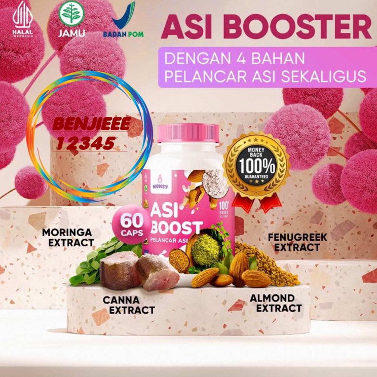 Jual Yang dinanti MOMSY Asi Booster 60 CAPSULE Pelancar Asi BPOM Halal ...