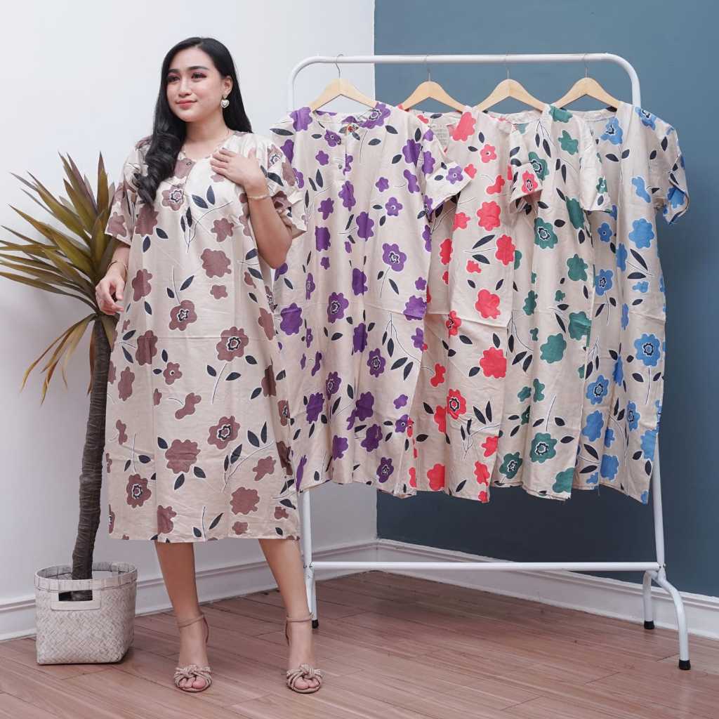 Jual DASTER JUMBO BUSUI BUMIL DADA KANCING LD 120 -125 / PJ 110 -115 BAHAN RAYON SANTUNG ...