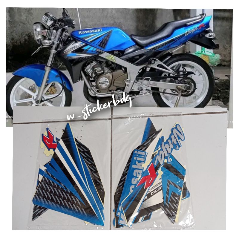 Jual Striping Stiker Kawasaki Ninja R 2013 Biru | Shopee Indonesia
