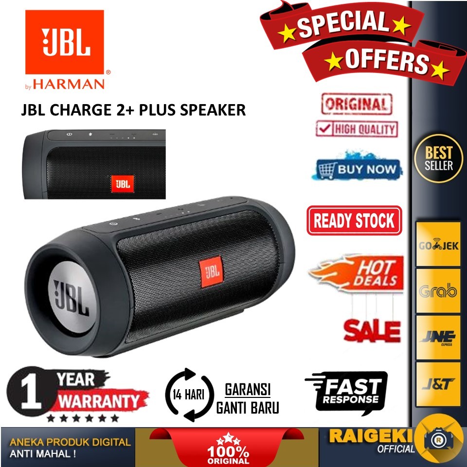 Jual Speaker JBL Portable Bluetooth Charge 2 Plus JBL CHARGE 2 Plus ORIGINAL | Shopee Indonesia
