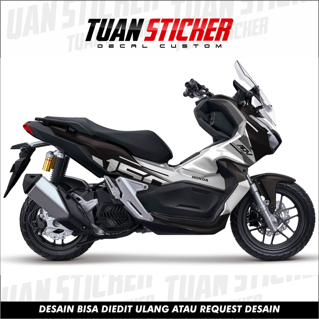 Jual Sticker Decal Stiker Full Body Adv 150 New Motif Simple Black ...