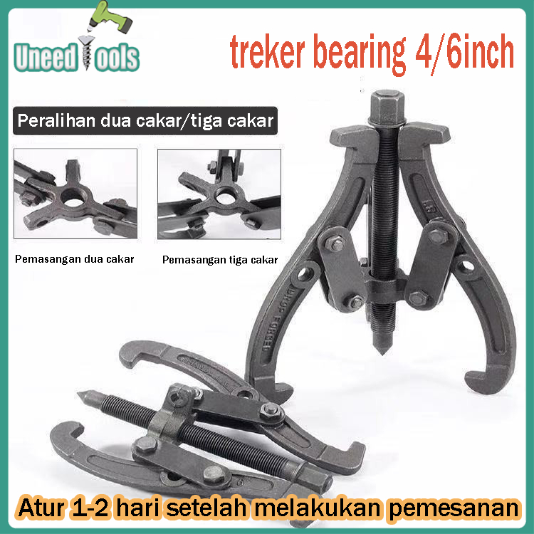 Jual UneedTools Treker bearing 3 Kaki 4" 6" Inch Gear Puller 3 Jaw ...