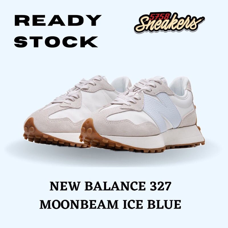 Jual New Balance 327 Moonbeam Ice Blue Womens WS327OT 100% Original ...