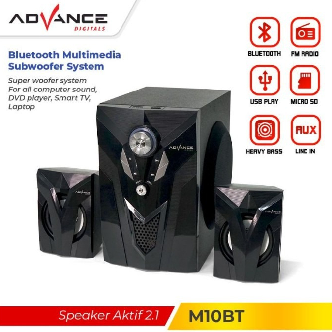 Jual [ READY ] M 10BT ADVANCE Speaker Aktif M-10BT Bluetooth & USB / Speaker Portable Bluetooth ...