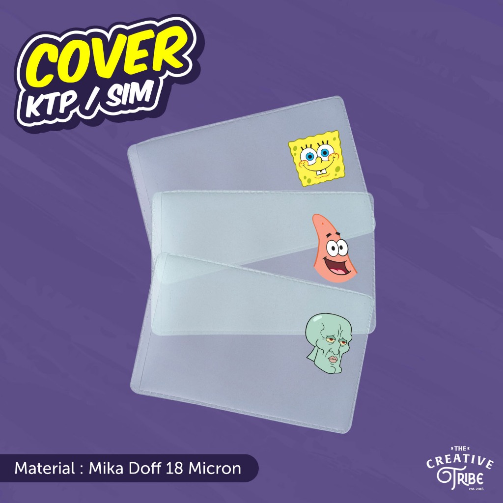 Jual Spongebob - Cover KTP / SIM Karakter Unik - Sarung Plastik Mika ...