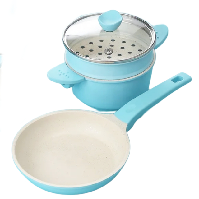 Jual A1 Panci Baby Mini Set Steamer Ukuran 12 cm Dan Fry Pan 14 cm ...