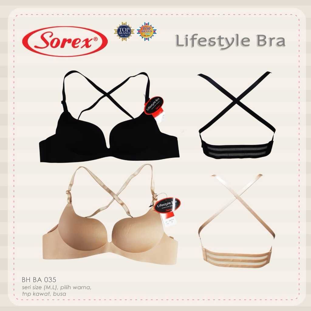 Jual BH BRA SOREX BA035 - Bra Seamless Belakang Silang Sorex BA035 Size ...