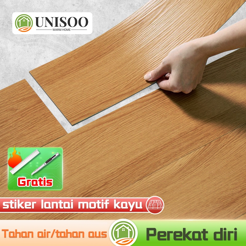 Jual READY STOK!! Vinyl Stiker Lantai Kayu 91.4cmX15.2cm Vinyl Lantai ...