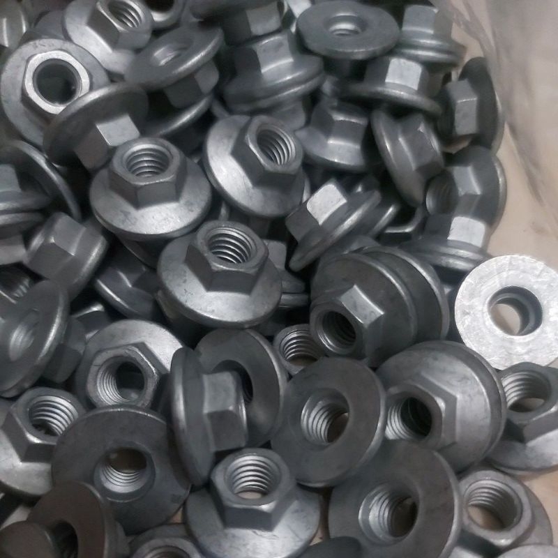 Jual Mur Flange Lebar M8 Nut Flange M8 Wide Hotdip Galvanize | Shopee ...