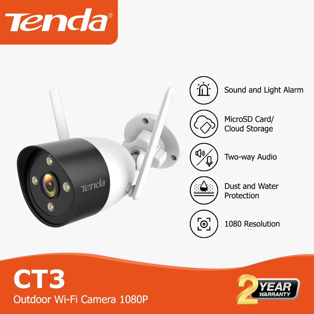 Jual Tenda CT3 1080P Outdoor Wi-Fi Camera | Shopee Indonesia