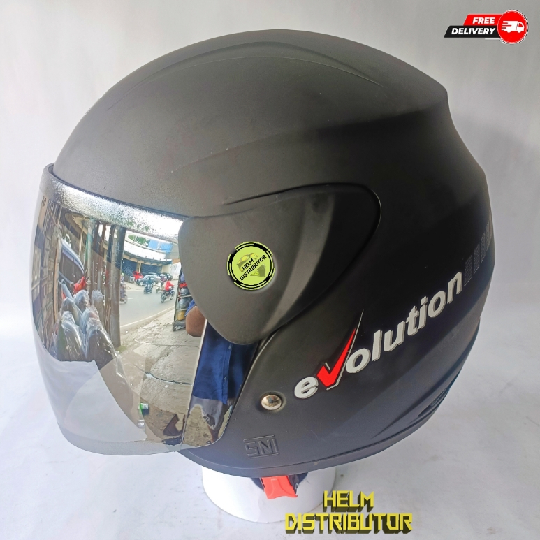 Jual HELM EVOLUTION MURAH HALF FACE MODEL GM EVO UNTUK PRIA DAN WANITA ...