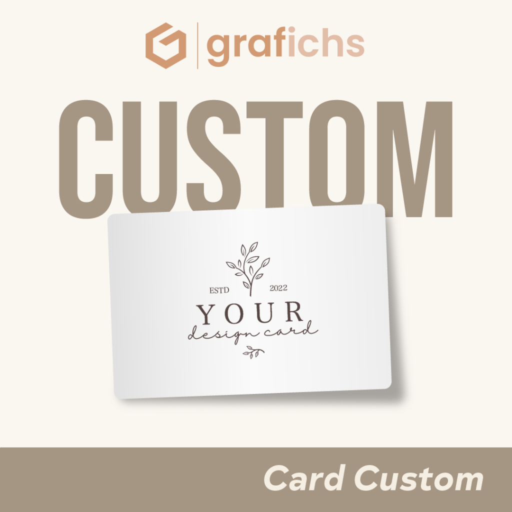 Jual [99 pcs] Custom Size Desain Ukuran Greeting Card by Grafichs ...