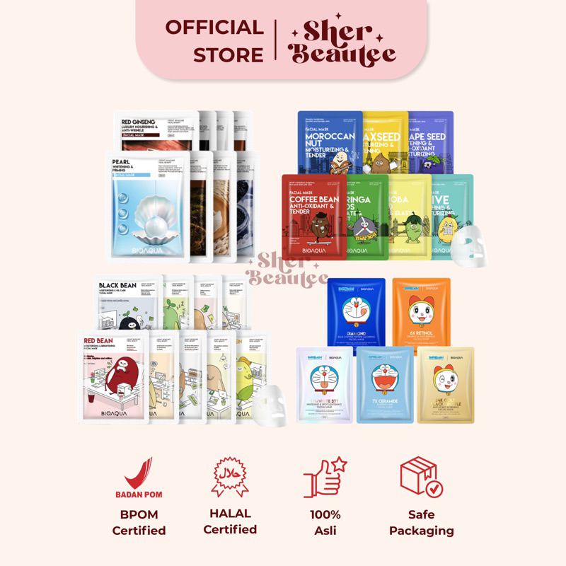 Jual Bio Aqua Facial Mask - Sheetmask | Shopee Indonesia