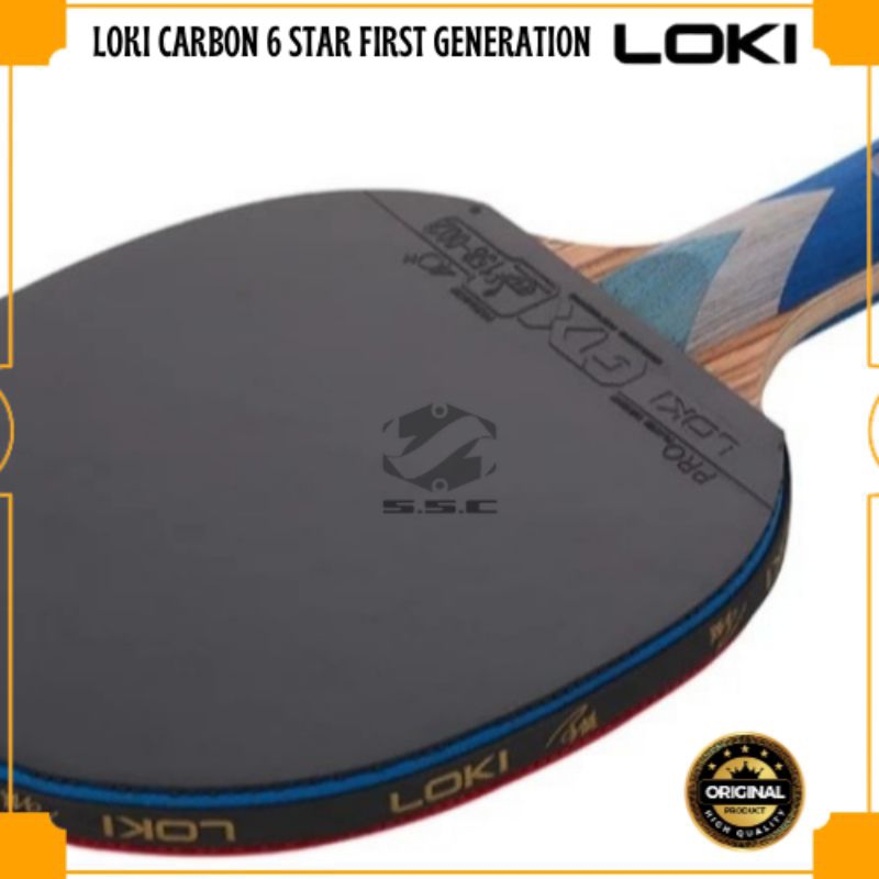 Jual Rare Item! Bat Tenis Meja Bet Pingpong Karet GTX Pro LOKI 6 STAR Carbon Tech Tube Original ...