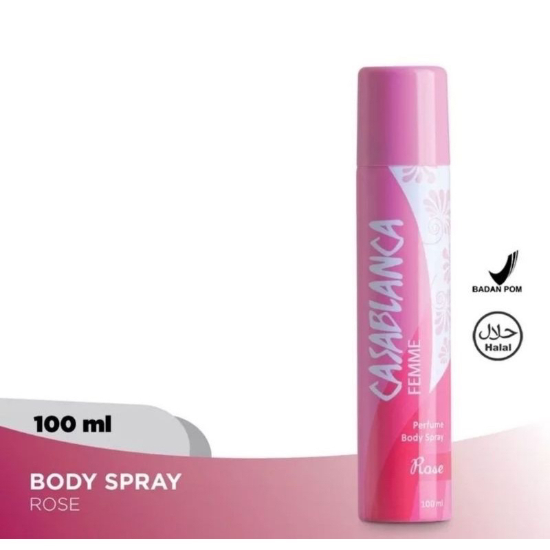 Jual CASABLANCA KALENG Parfum Body Spray 100 ML (Botol Kaleng) | Shopee ...