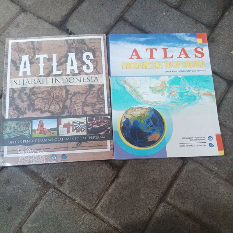 Jual atlas Indonesia dan dunia dan atlas sejarah Indonesia original ...