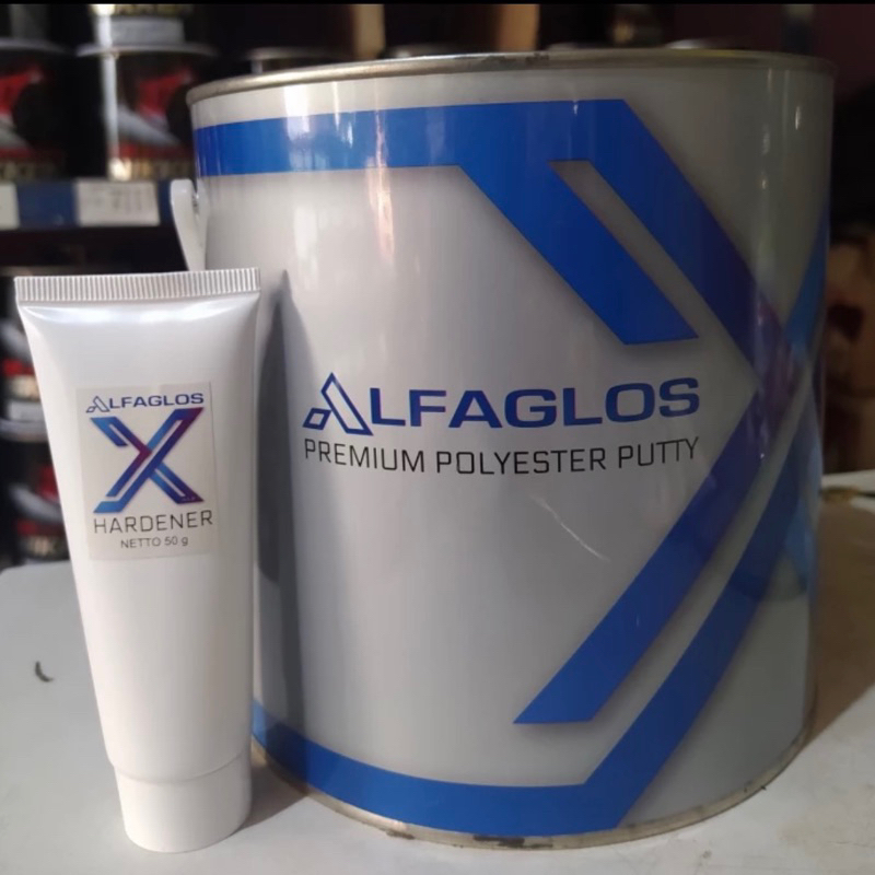 Jual Dempul Alfaglos X Premium Polyester Putty Galon 3kg | Shopee Indonesia