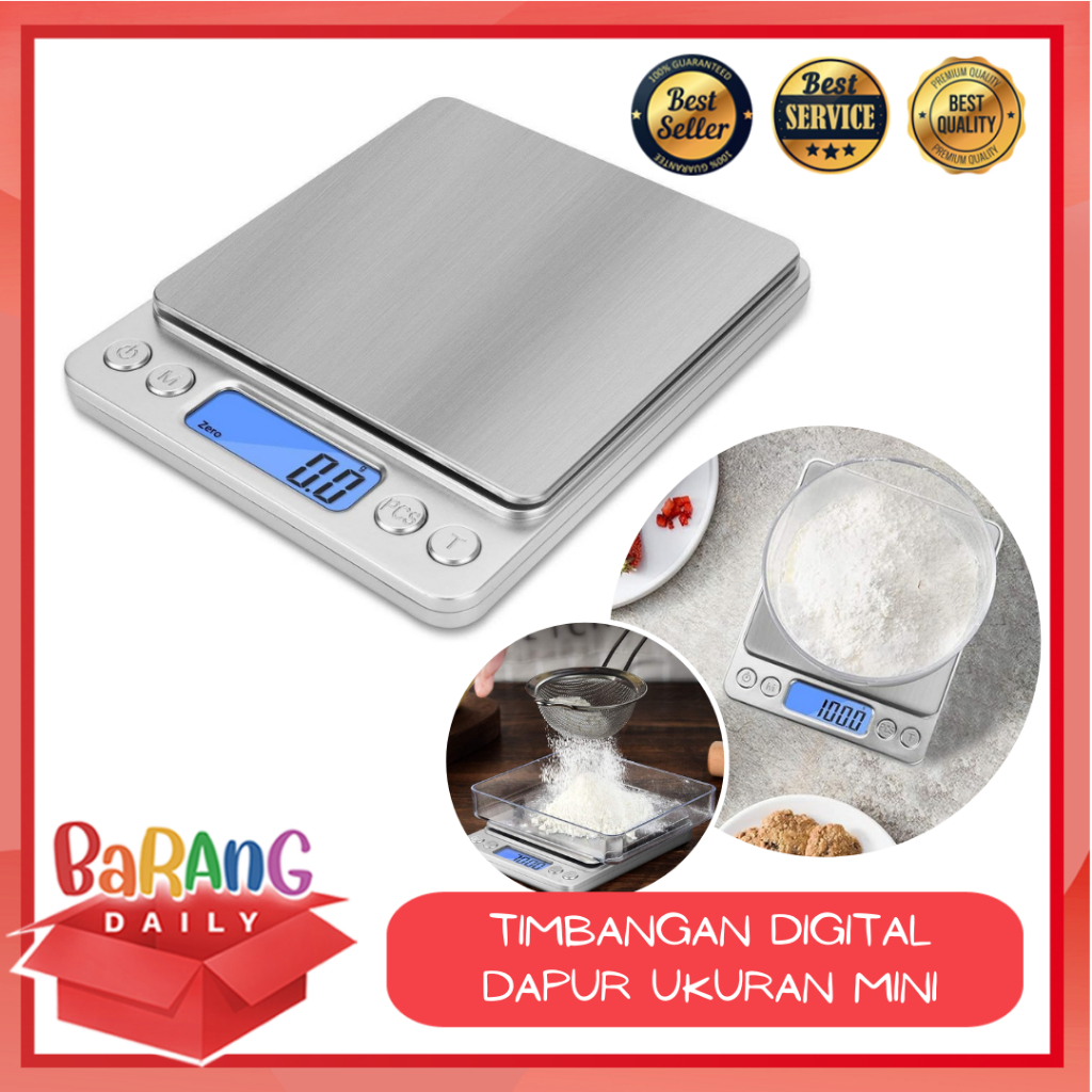 Jual TIMBANGAN DIGITAL UNTUK DAPUR UKURAN MINI 3KG 0.1G / DIGITAL SCALE ...