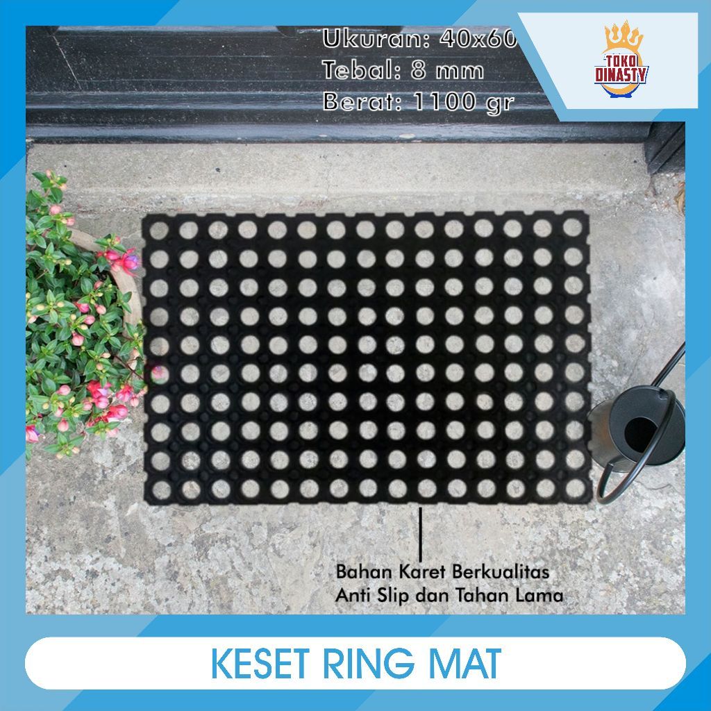 Jual 29. Keset Karet Ring Mat | Ringmat | Keset Karet Lubang Anti Slip ...