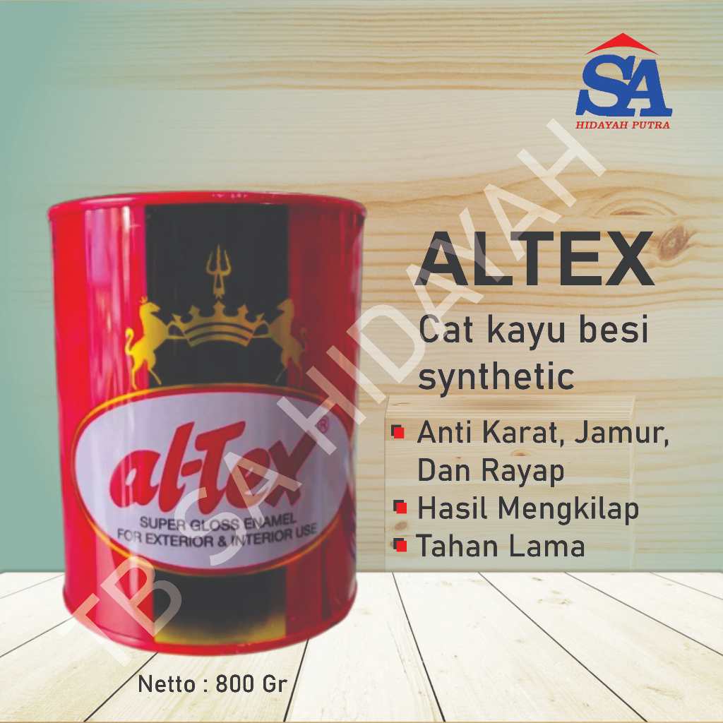 Jual [PROMO] [MURAH] ALTEX 800g CAT KAYU DAN BESI CUCI GUDANG ALTEX CAT ...