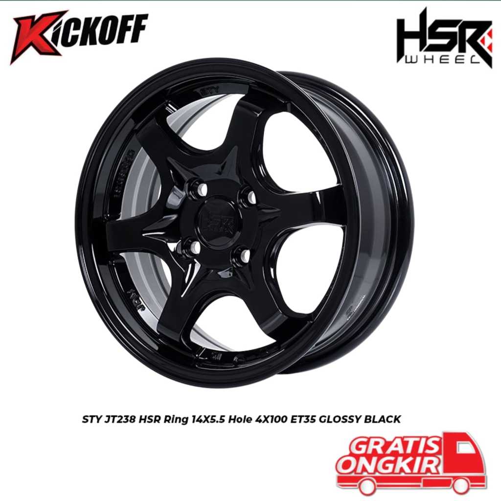 Jual Velg Racing HSR Ring 14 STY Buat Wuling air ev Agya Sigra Calya ...