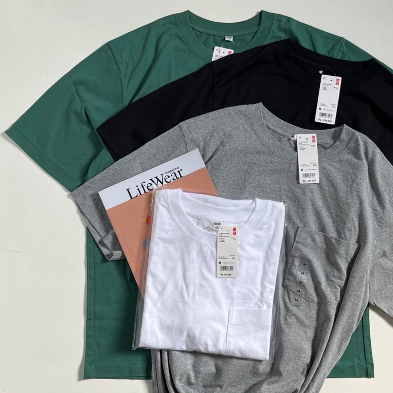Jual SALE UNIQLO T-SHIRT OVERSIZE LENGAN HALF ORIGINAL/UNIQLO BASIC T ...