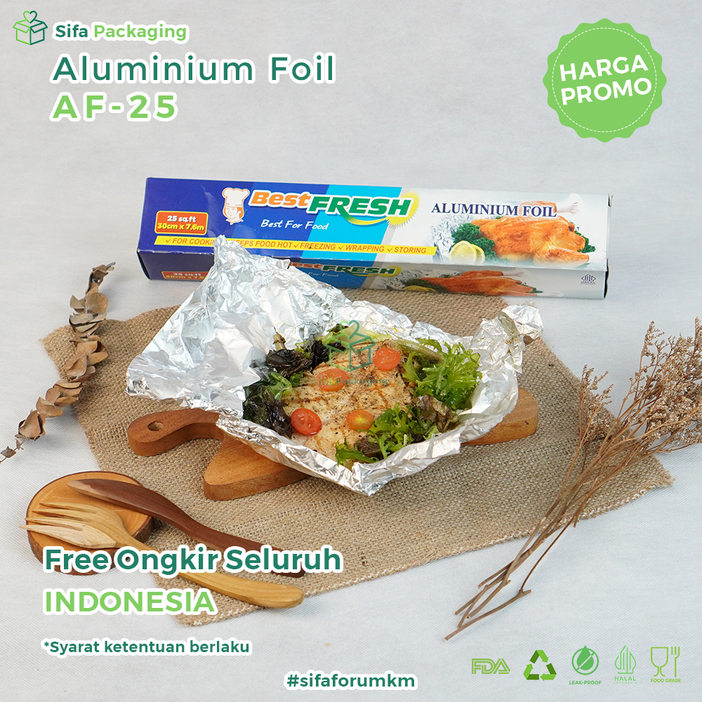 Jual Alumunium Foil Roll Wrap Food Pembungkus Makanan Best Fresh 30 cm ...