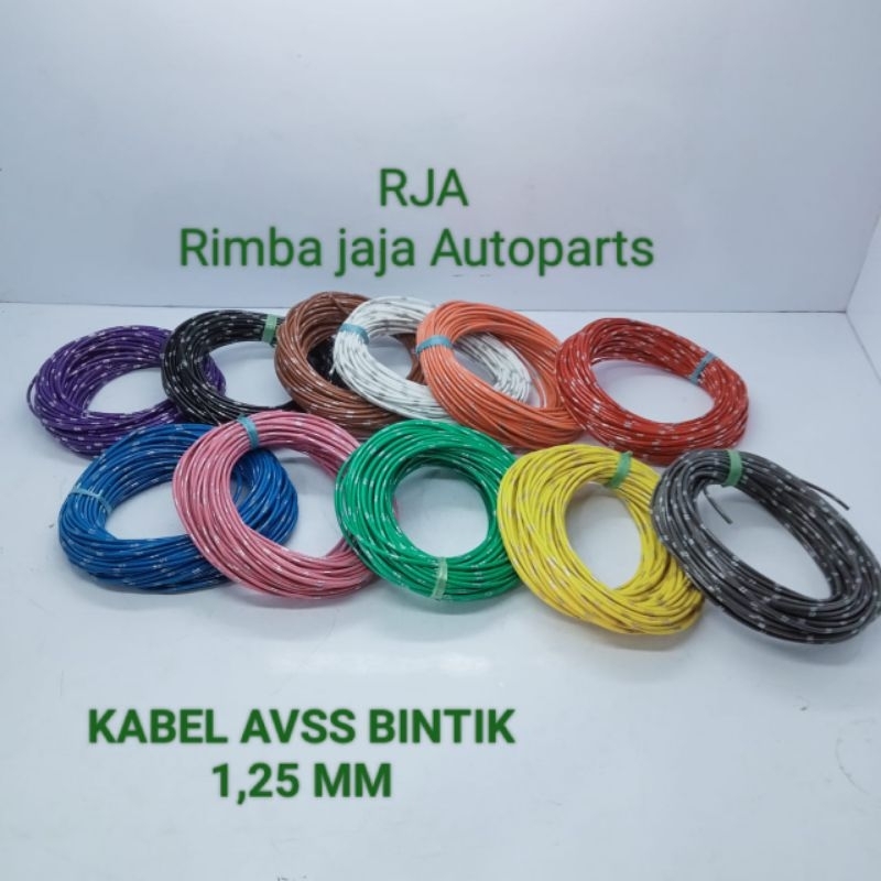 Jual Kabel Avss Bintik kabel Otomotif Kabel body 1,25 mm | Shopee Indonesia