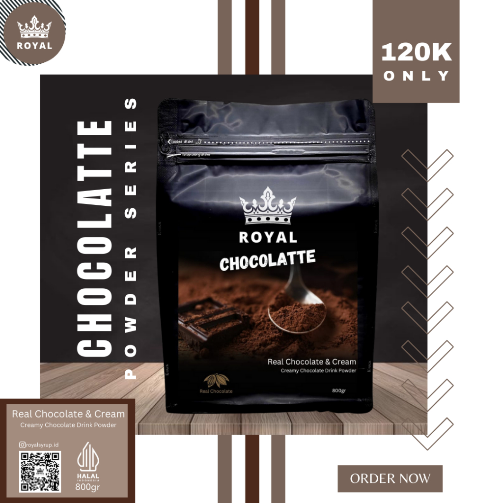 Jual ROYAL Chocolate Powder (800gr) - Premium Quality | Shopee Indonesia