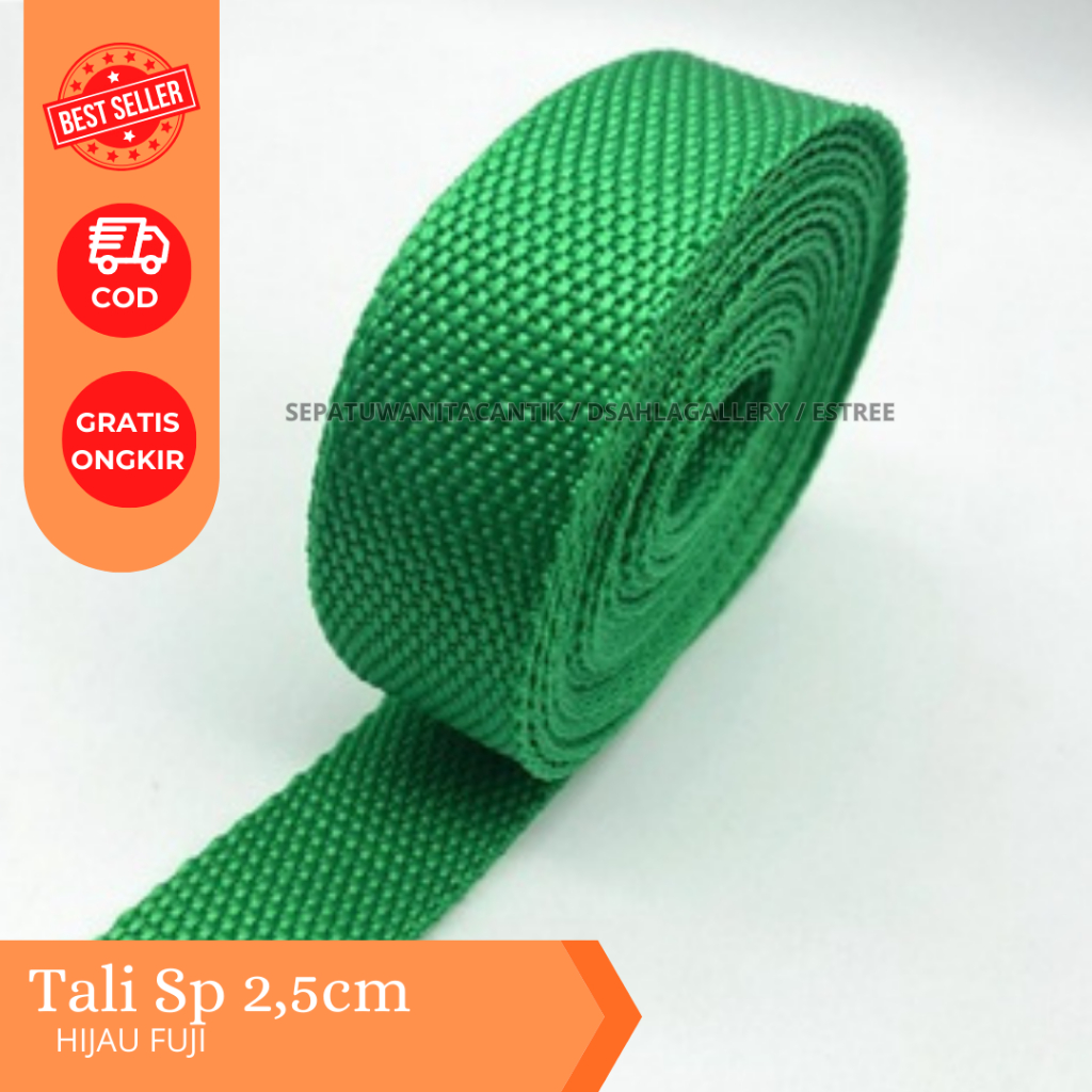 Jual Tali Webbing 2.5cm Tebal Tabular Hammock Tas Nylon Tali Sling Belt Roll Tali Sling Pita ...