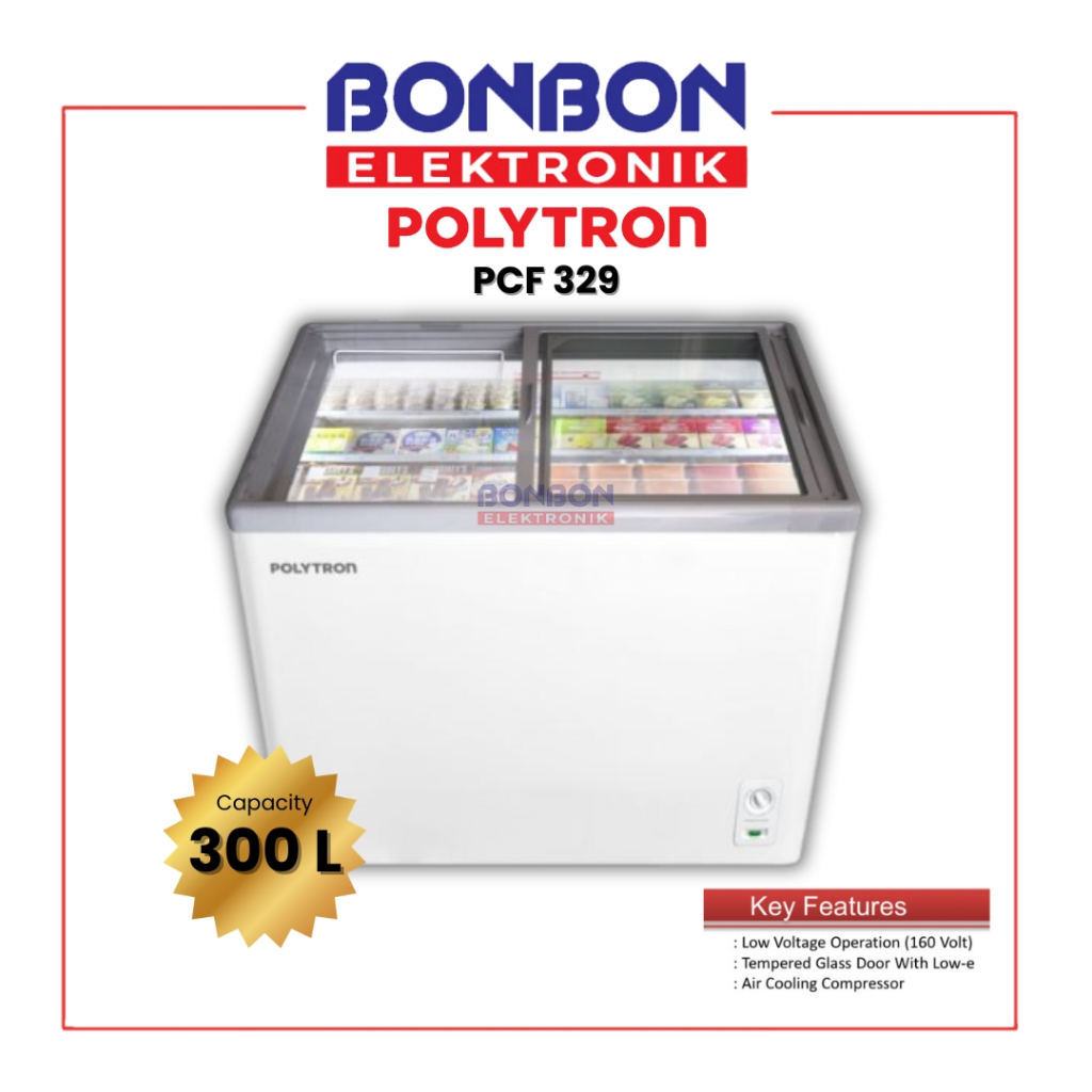 Jual POLYTRON Chest Freezer PCF 329 / BOX PCF329 300L | Shopee Indonesia