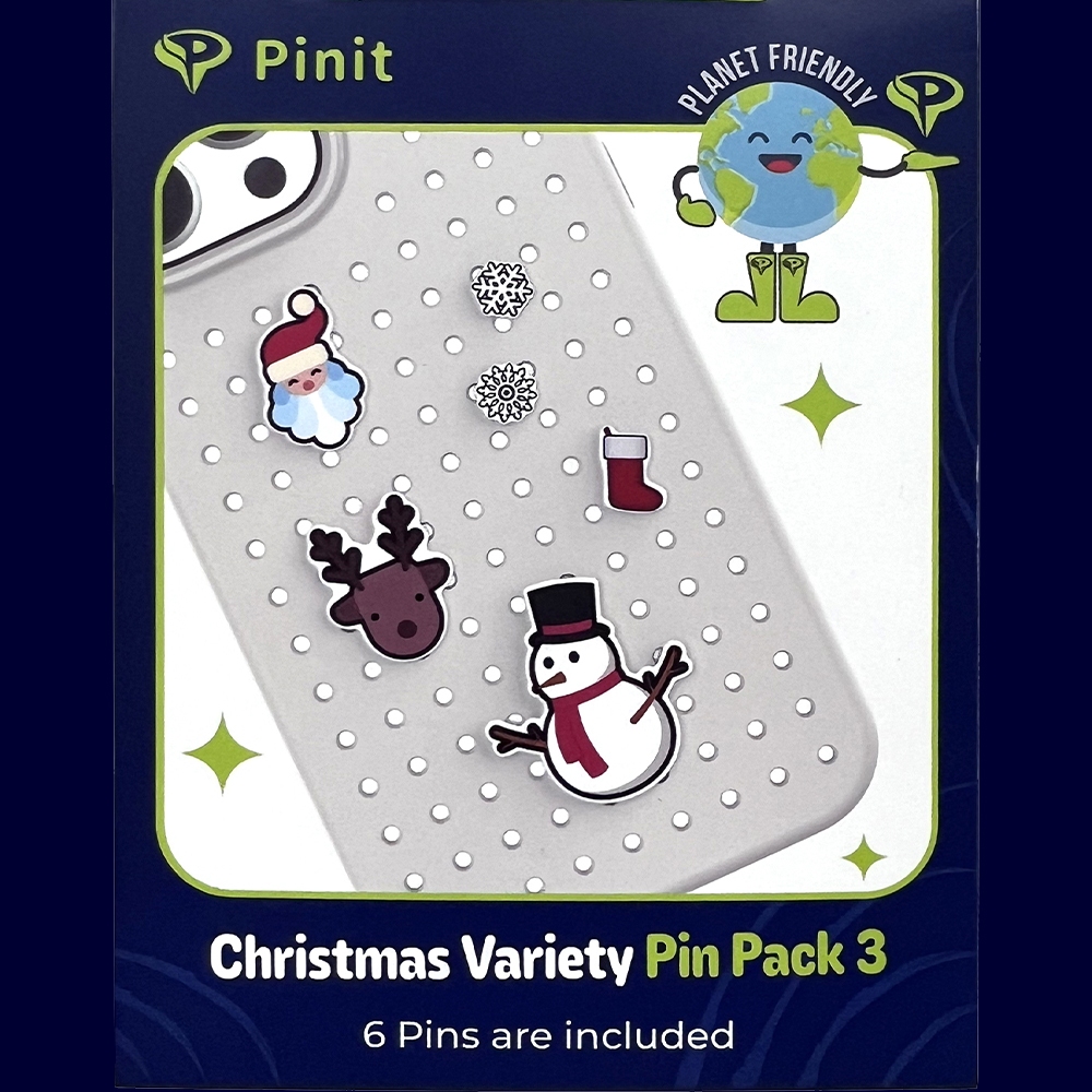 Jual Pinit Christmas Pin Pack 3 with 6 Pins for Decorate and Custom ...