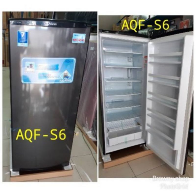 Jual KULKAS FREZEER AQUA 6 RAK AQS S6 - FREZZER ES BATU AQUA 6 RAK ...