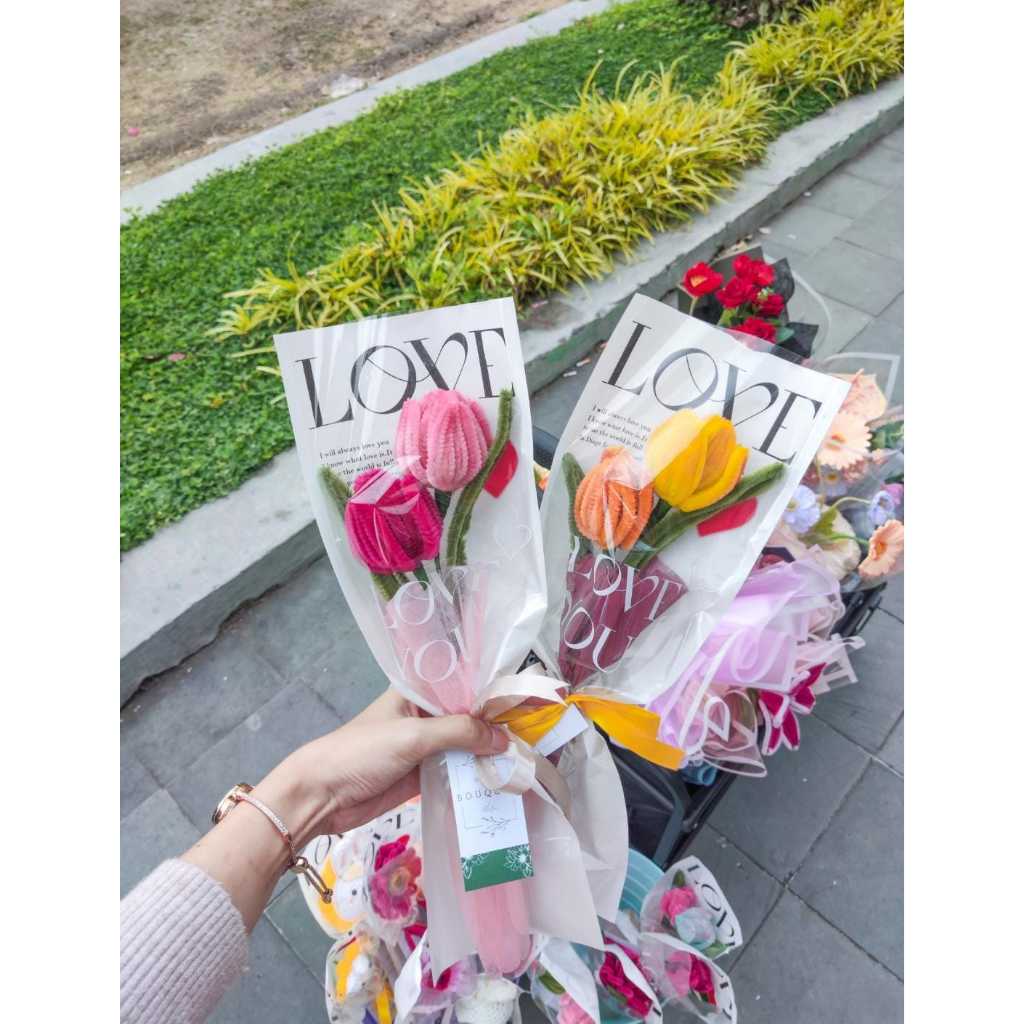 Jual BOUQUET BUNGA TULIP 2 TANGKAI - BUKET BUNGA MURAH by khalifa.flore ...