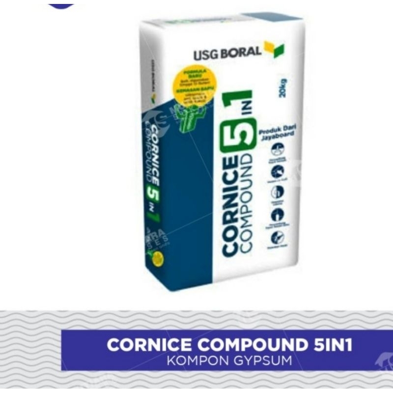 Jual COMPOUND GYPSUM / KOMPON GIPSUM Compound USG Boral Jaya Board USG ...