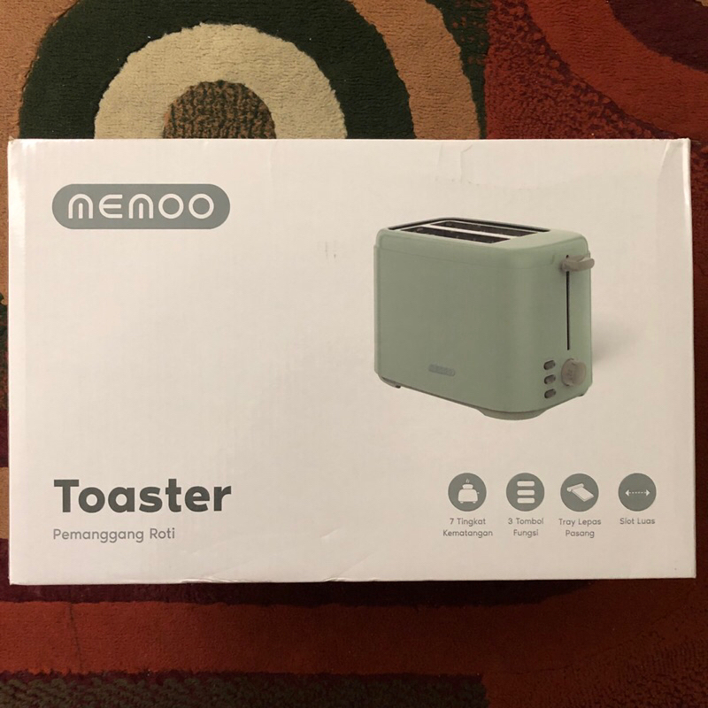 Jual [NEW] MEMOO - Toaster/Pemanggang Roti 2 Slice 800 Watt | Shopee ...