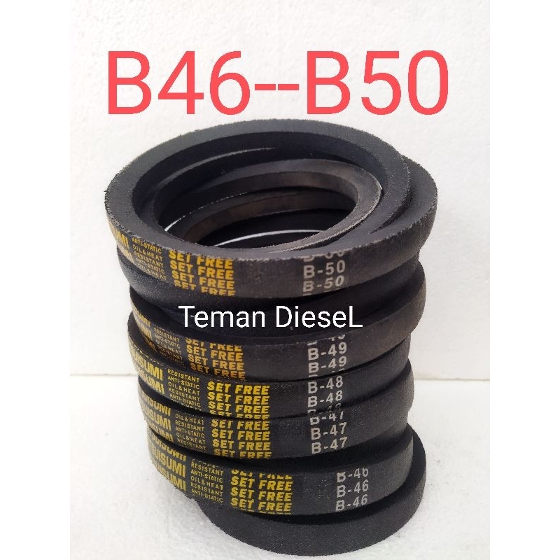 Jual Vanbelt V-belt B46, B47, B48, B49, B50 MITSUISUMI | Shopee Indonesia