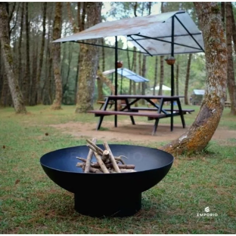 Jual Wajan Api Unggun Plat Besi Baja Hitam Tebal | Shopee Indonesia