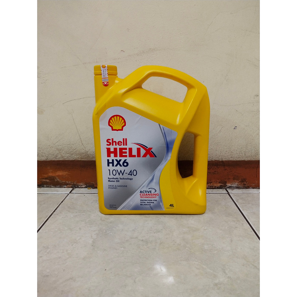 Jual Oli Mesin Shell Helix Hx 6 Hx6 10W-40 4L 4 Liter Galon | Shopee ...