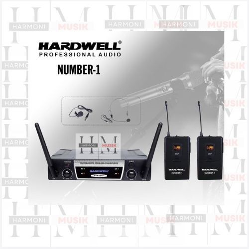 Jual Mic Wireless HARDWELL Number 1 / Number1 ORIGINAL 2 ClipOn + 2 ...