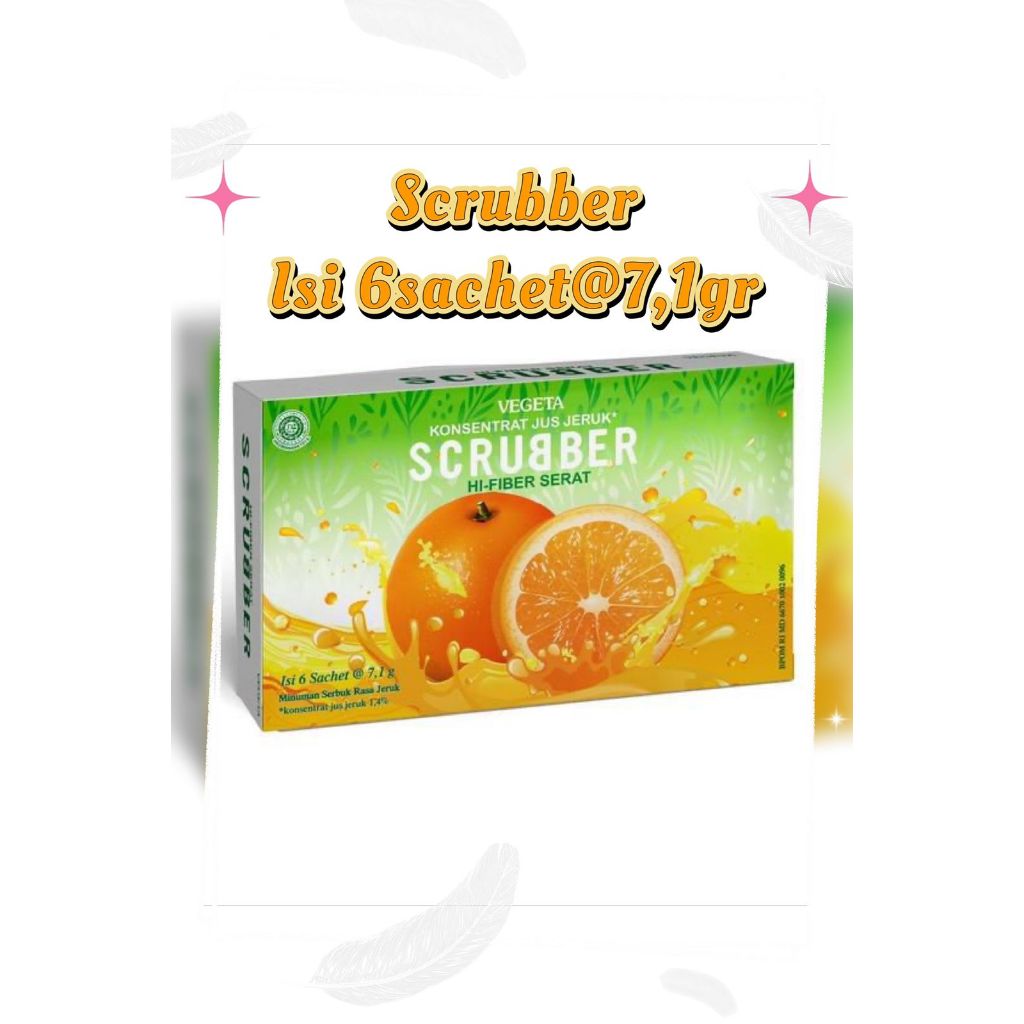 Jual VEGETA SCRUBBER RASA JERUK 1 BOX ISI 6 SACHET ORANGE | Shopee ...