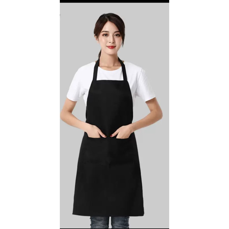 Jual Apron Barista celemek masak Pria Wanita Chef Pelayan Cafe waiter ...