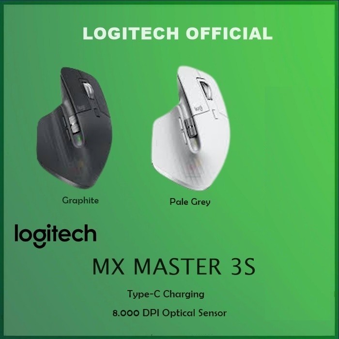 Jual Logitech MX Master 3S Wireless Bluetooth Mouse MX Master 3 S ...