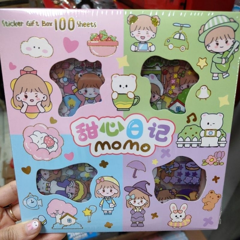 Jual STICKER MO MO MOTIF KARTUN KOREA SENMU . STIKER MOMO SENMU ...